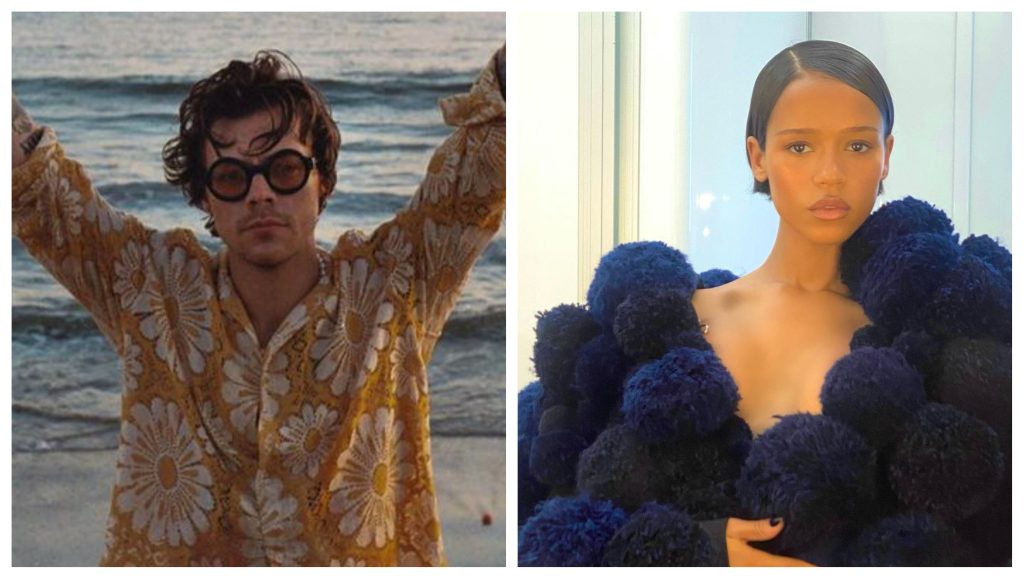 Harry Styles and Taylor Russell hold hands during their romantic stroll ...