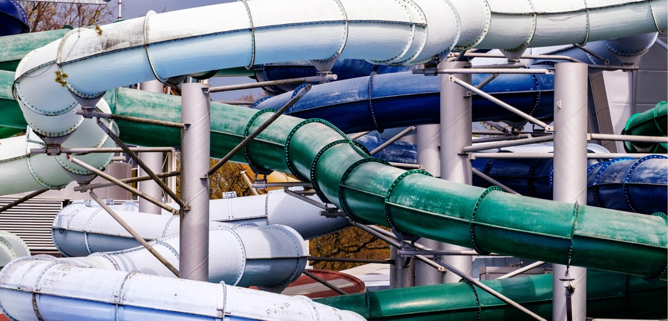Toddler dies after slipping from father’s arms on a slide at a waterpark